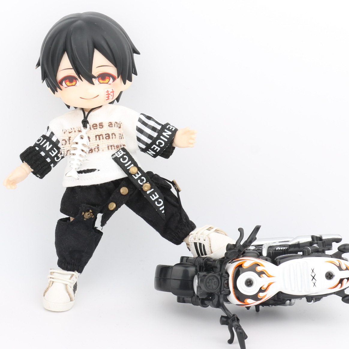 ob11娃衣 耍酷阳光男孩 帅酷套装 街舞服 12分bjd娃娃衣服-阿里巴巴