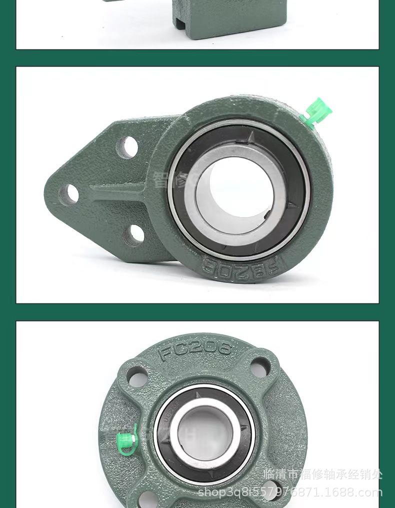 厂家直供外球面农机轴承UCF201 202 203-218 220带座方形带座轴承-阿里巴巴