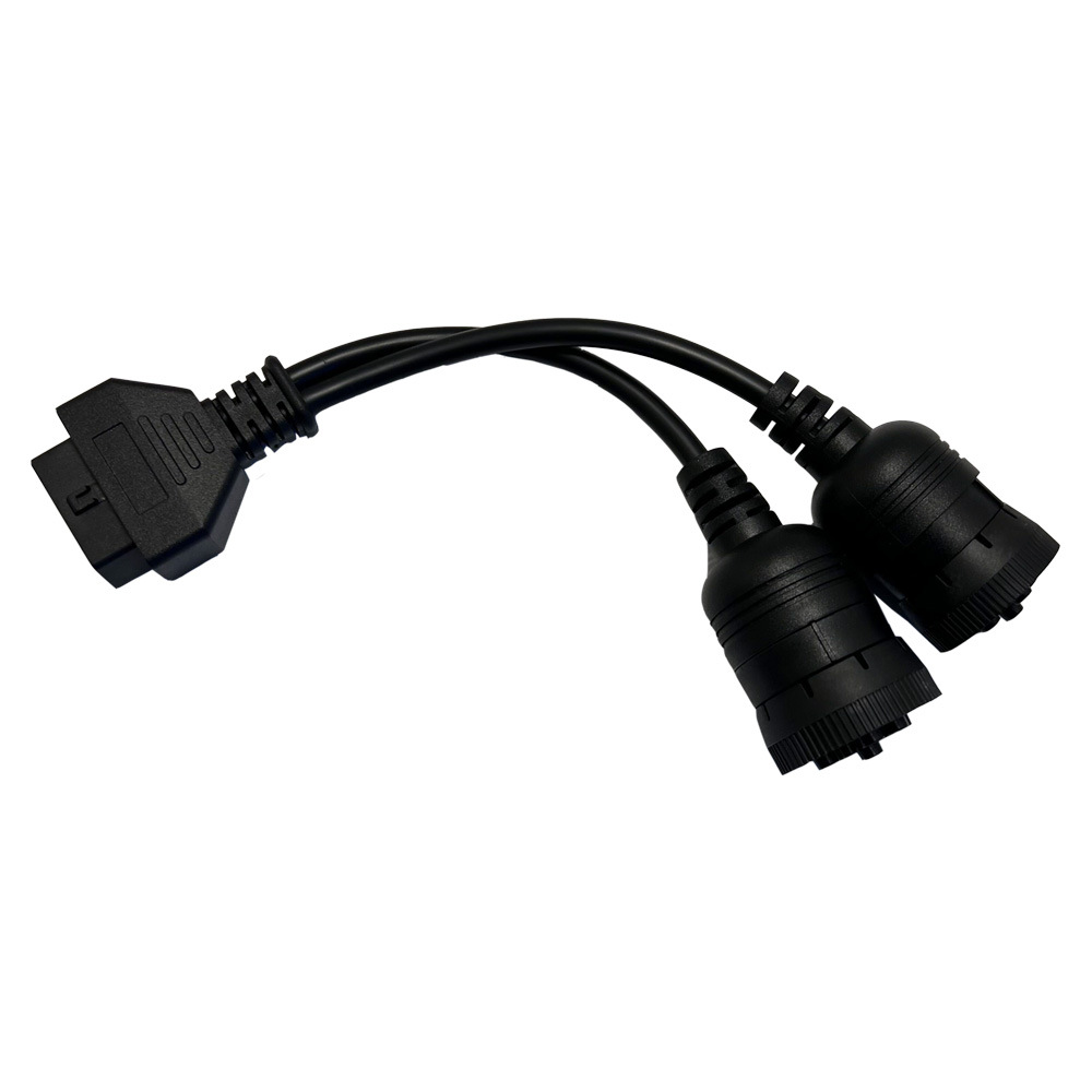 卡车线 OBD2 heavy duty Y cable to J1939 J1708 J1587 9+6pin-阿里巴巴