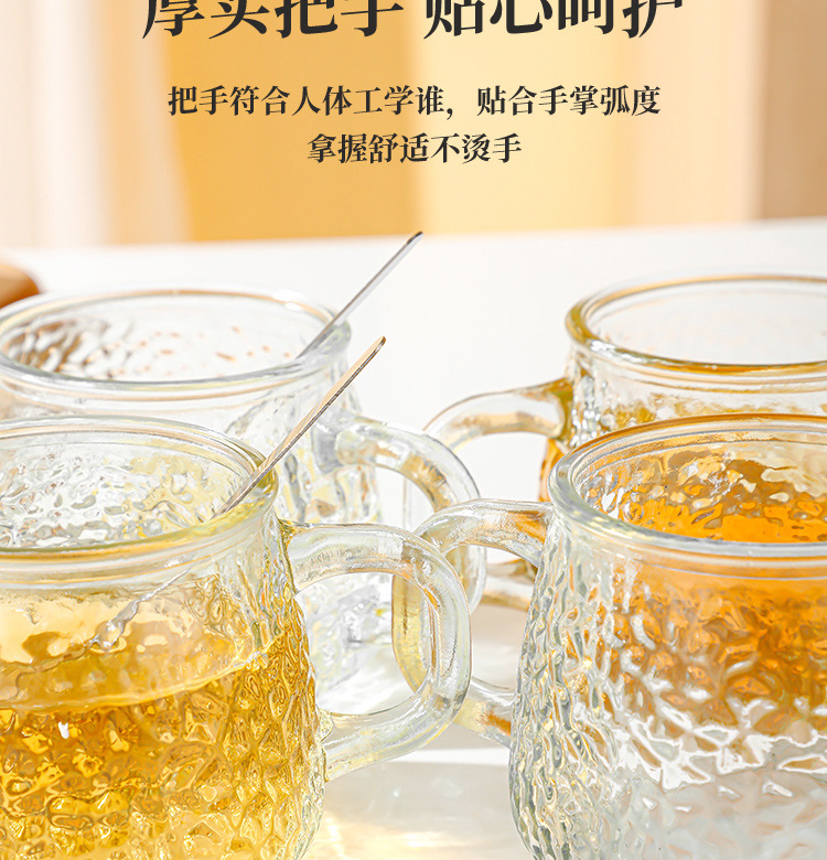 ins风可爱耐热玻璃水杯女生高颜值小熊玻璃杯带盖勺办公室早餐杯-阿里巴巴