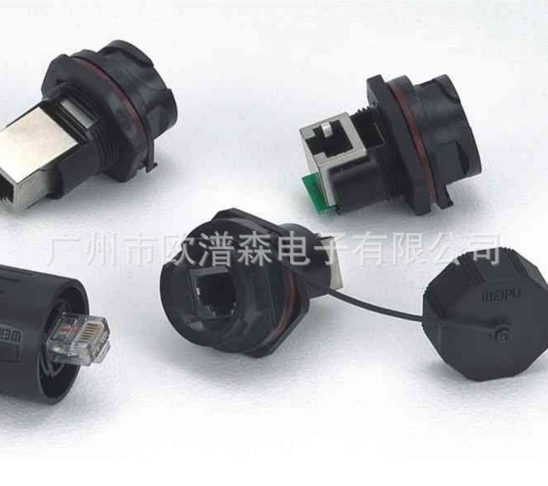 UBIDE替代威浦RJ45F71网线头RJ45F6以太网防水连接器RJ45F71RA-阿里巴巴