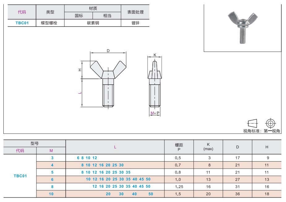 蝶型螺丝 TBC01-M3/M4/M5-L6/L8/L10/L12/L15/L20/L25/L30/L35-阿里巴巴