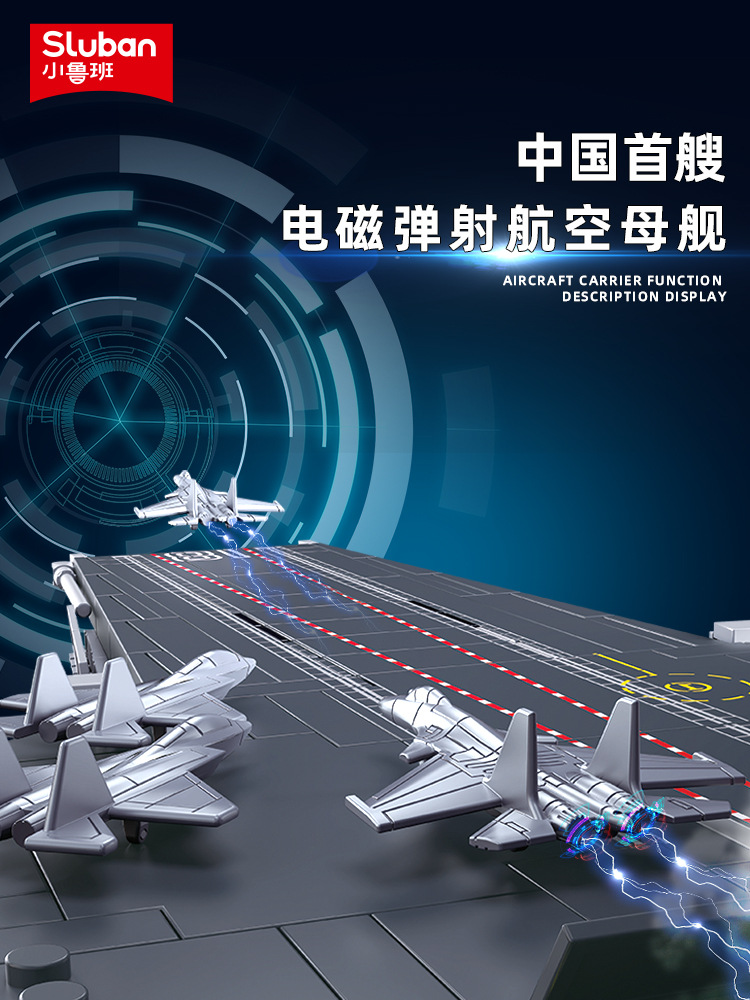 小鲁班B1188-0388福建辽宁山东俾斯麦战列舰航空母舰拼装积木模型-阿里巴巴