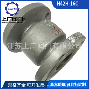 铸钢立式升降止回阀 法兰止回阀H42H-16C WCB立式止回阀 逆止阀-阿里巴巴