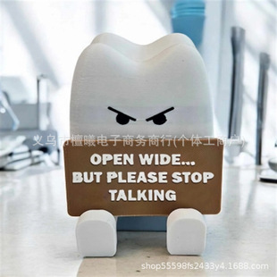 跨境凶狠的臼齿讽刺的牙齿雕像Fierce molar ironic tooth statue-阿里巴巴