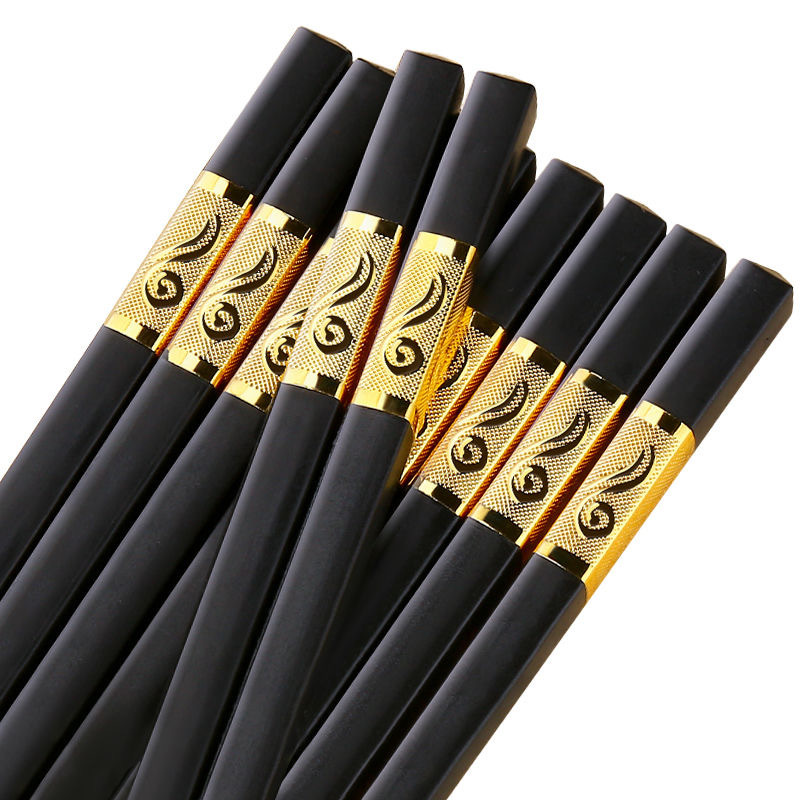 BB high-grade alloy chopsticks household high temperature resistant ...
