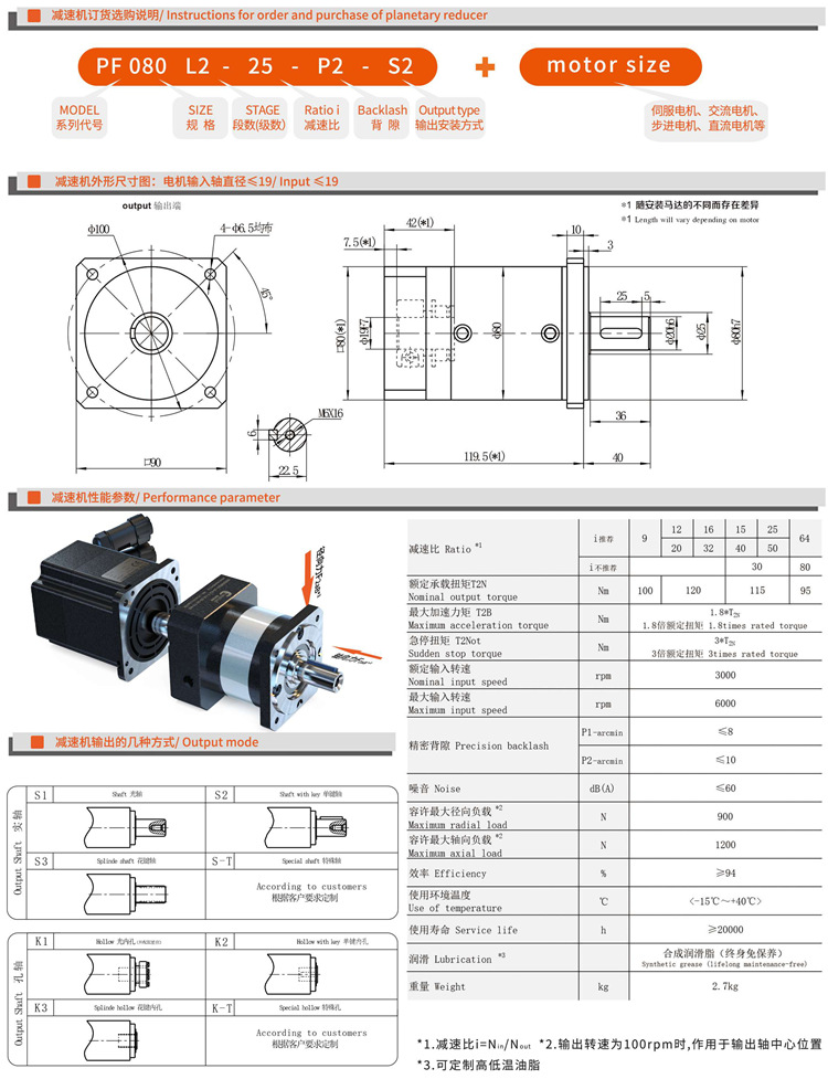 PF80L1-i-P2-S2-19-40-70-90-M5纽氏达特NEWSTART行星减速机M6-阿里巴巴