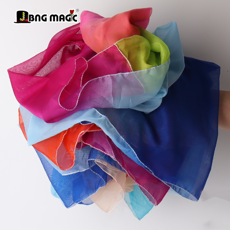 Silk scarf flowering and rainbow 24-layer color gradient waterfall ...