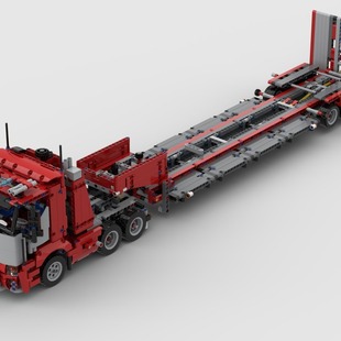 MOC-XM188 重型车头+拖车 电子图纸 拼插积木 1797片-阿里巴巴