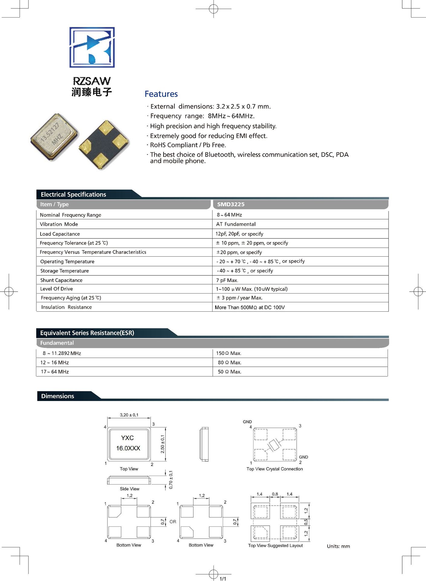 厂家直销晶振3225 24M 10PPM 正品贴片晶振SMD 3225 24.000MHz -阿里巴巴