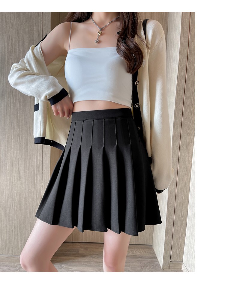 JK制服套装原创正版温柔一刀女格短裙百褶春夏季a字纯欲半身裙子-阿里巴巴