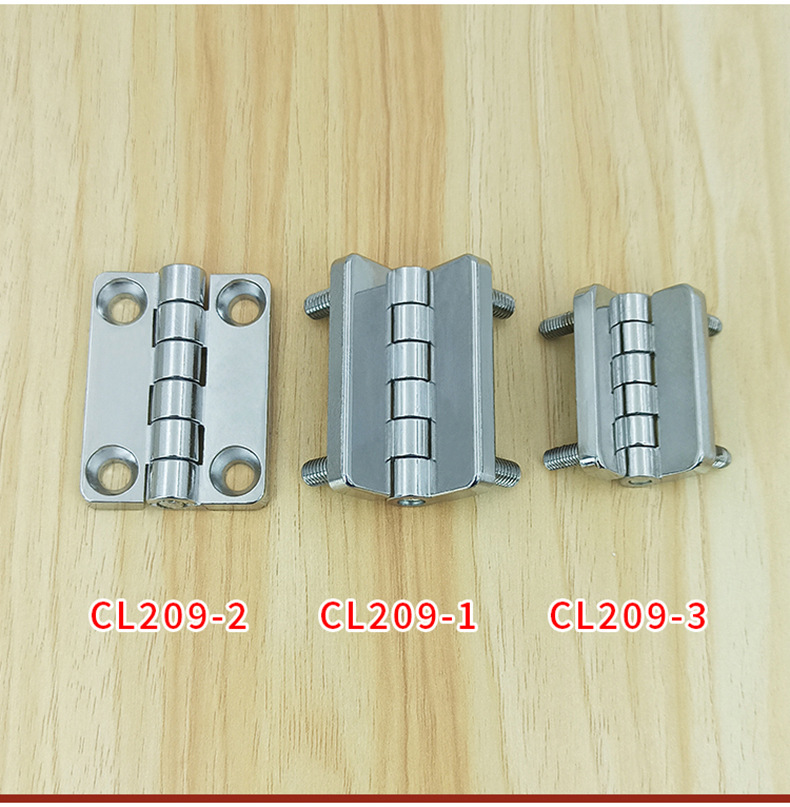 304不锈钢铰链CL209-1-2工业配电箱铰链带柱沉孔加厚型明铰链跨境-阿里巴巴