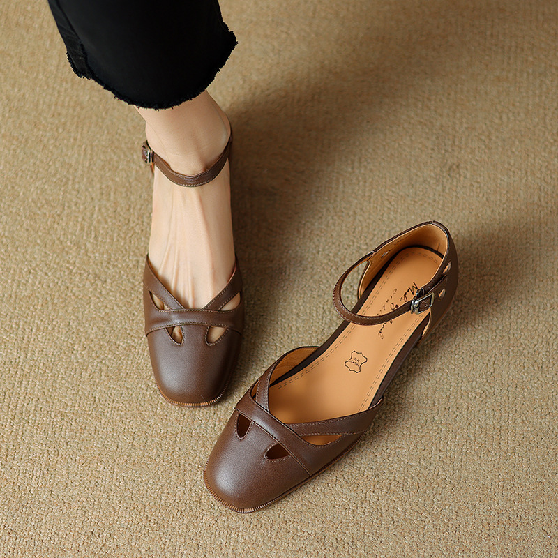 CHIKO Kylee Square Toe Block Heels Pumps Shoes