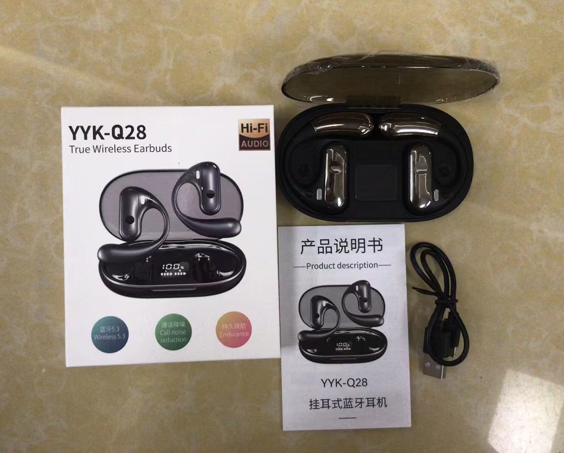 跨境新款OWS开放式蓝牙耳机Q28无线运动挂耳式高音质跑步耳机-阿里巴巴