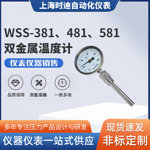 现货供应智能温度计 WSS-381 481 581不锈钢径向型双金属温度计-阿里巴巴