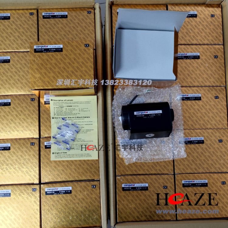 H6Z0812M 电动三可变镜头Computar 1/2英寸6倍8-48mm电动镜头-阿里巴巴