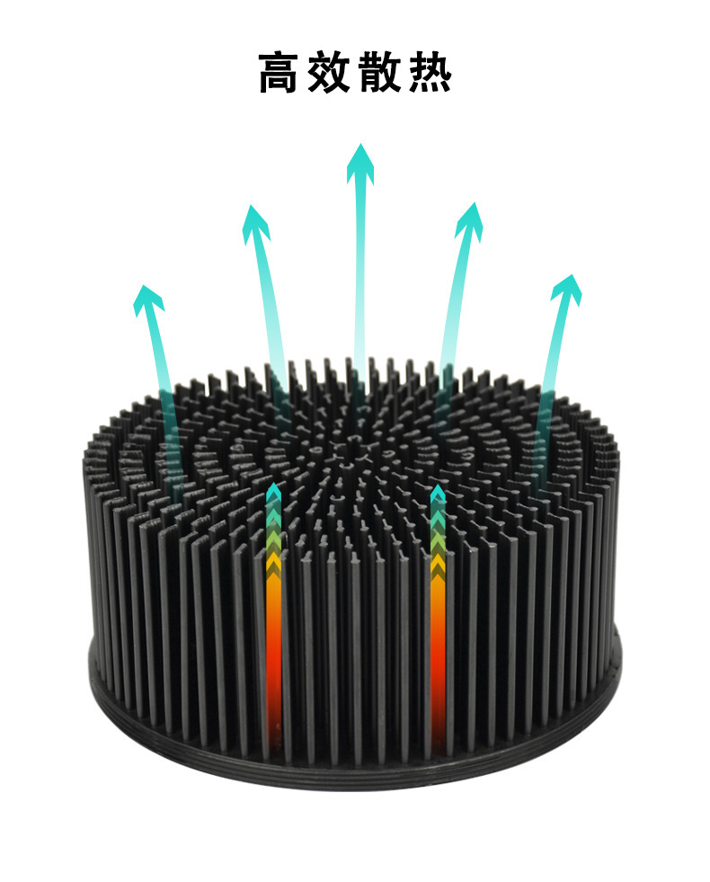 150冷锻100瓦led散热器50w70W筒灯套件路灯模组铝型材冷端散热器-阿里巴巴