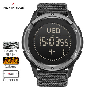 Sports Digital Watch Compass Waterproof Carbon Fiber Men-阿里巴巴