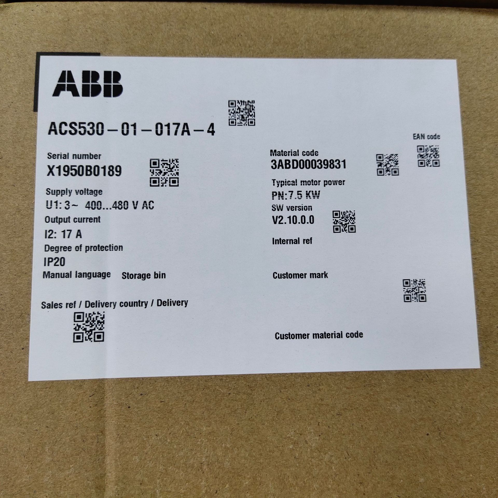 ABB原装变频器ACS550-01-023A-4 11KW -阿里巴巴