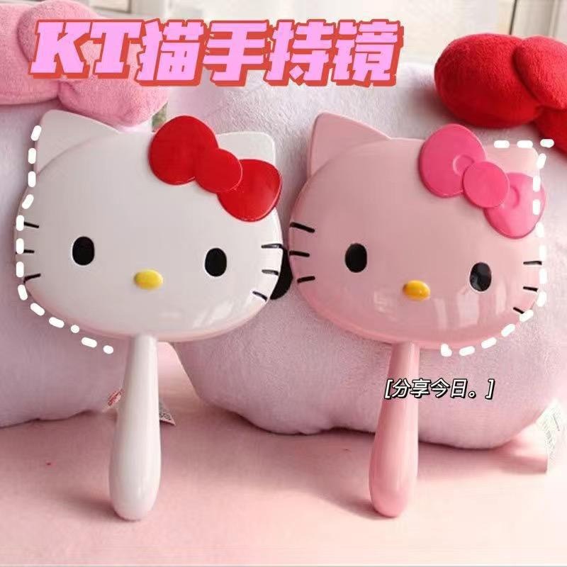 现货kt猫手持镜子带钻石手工diy材料包自做网红款贴钻kt猫化妆镜-阿里巴巴