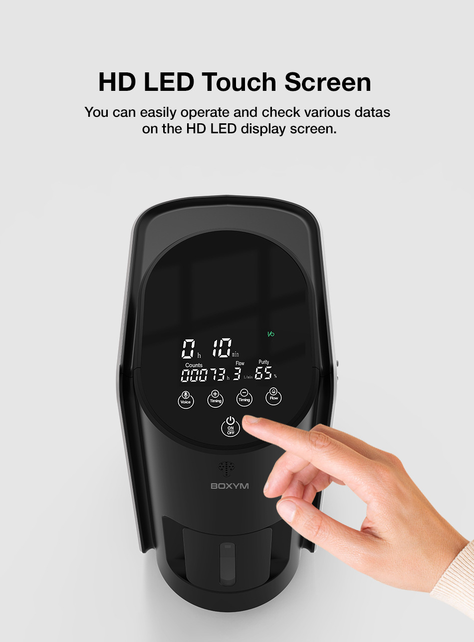 小型家用智能制氧机雾化吸氧氧气机1-7L/min Oxygen Concentrator-阿里巴巴