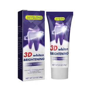 Jaysuing Whitening purple toothpaste牙齿焕白紫色牙膏牙齿亮白-阿里巴巴