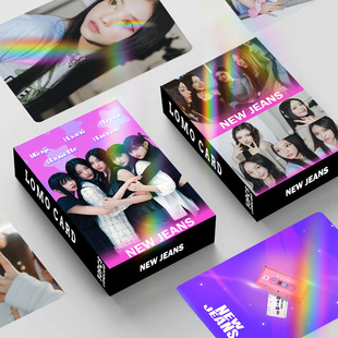 镭射闪卡 NEW J双面30张小卡 新专辑LOMO卡 应援ins卡 盒装照片卡-阿里巴巴