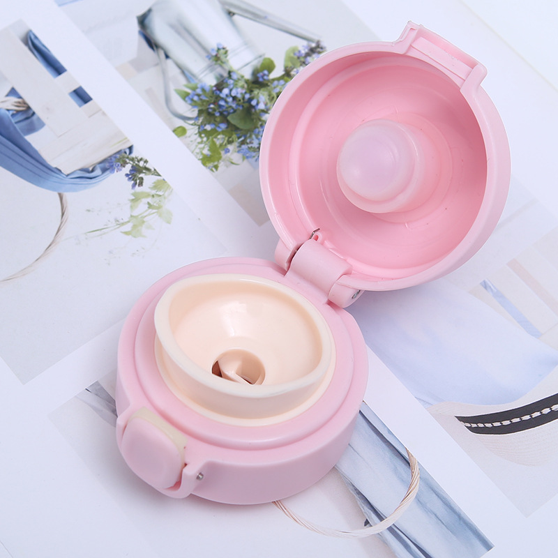 清新304不锈钢保温杯男女学生情侣豌豆杯简约时尚双层真空弹跳杯-阿里巴巴