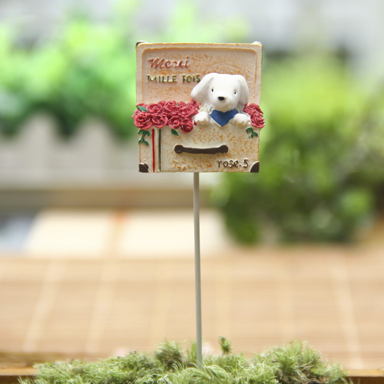 Small fresh Korean creative rose box puppy moss fleshy flower plug-in ...