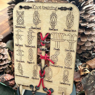 Learn Knot Training Board学习打结训练板户外爱好者礼物-阿里巴巴