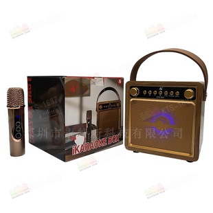 KTS厂家批发KTS-1687 户外便携式 练歌机无线麦克风4寸蓝牙音箱-阿里巴巴