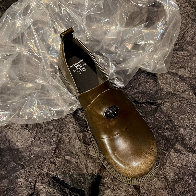 CHIKO Sawyer Round Toe Block Heels Loafers Shoes