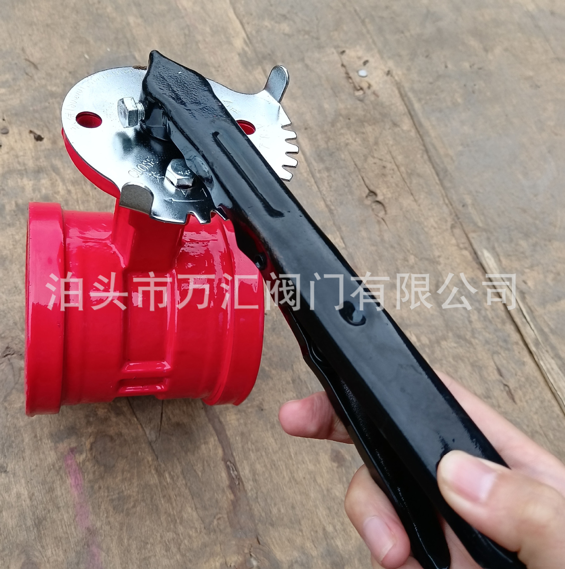 D381X卡箍手柄沟槽蝶阀PN25花体涡轮重体信号D81X-16Q卡箍式-阿里巴巴