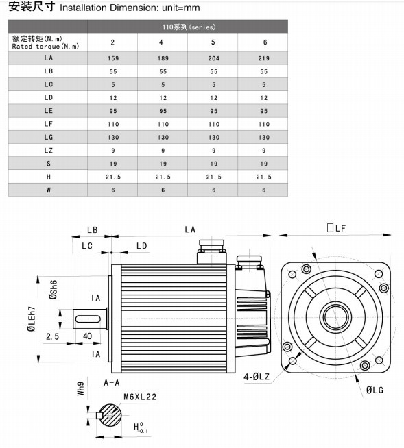 220V 1500W 5N.m 伺服电机 110ST-M05030 驱动器 AASD-30A-阿里巴巴