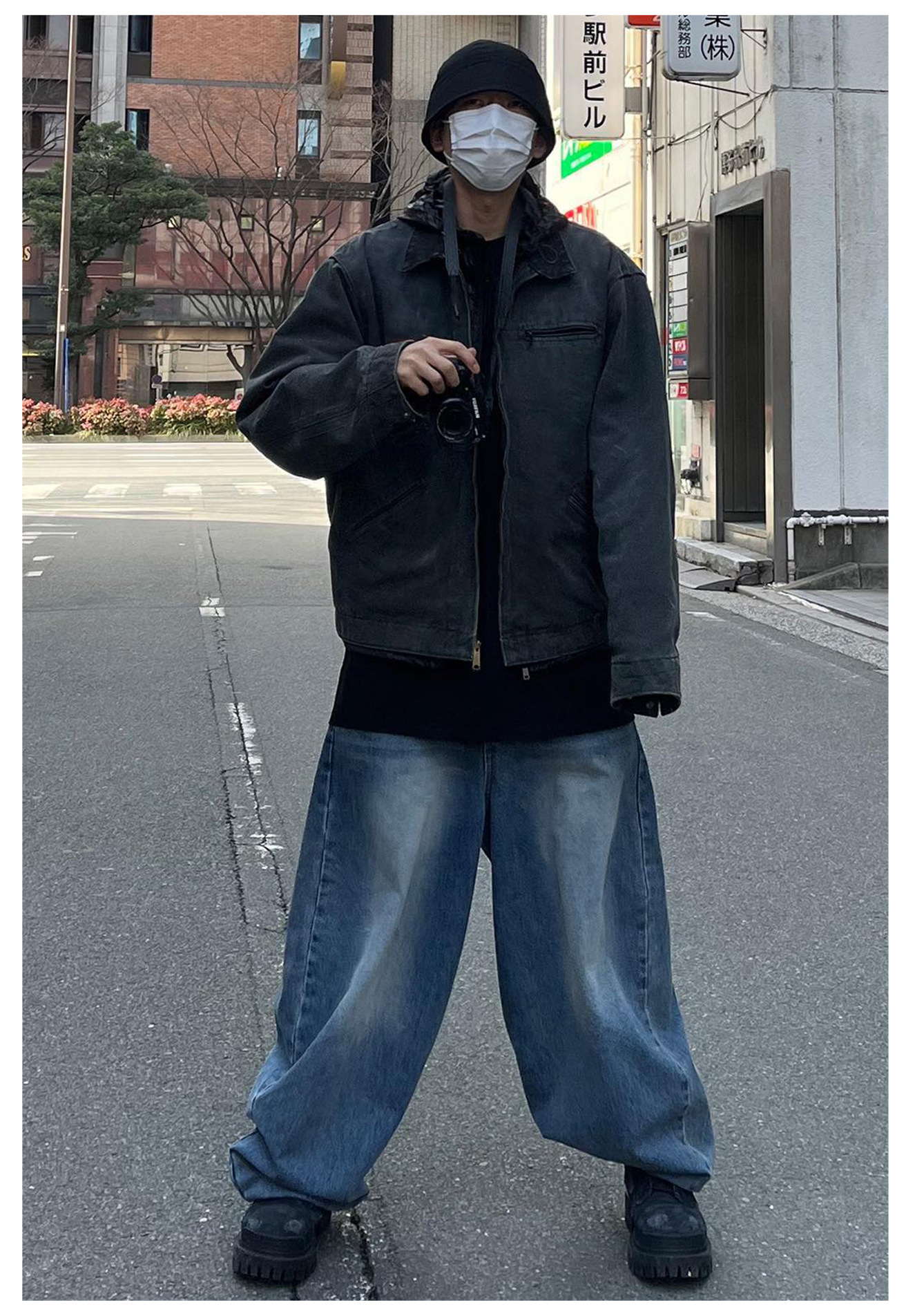 美式cleanfit卡哈特重磅水洗做旧底特律J97宽松工装翻领夹克外套-阿里巴巴