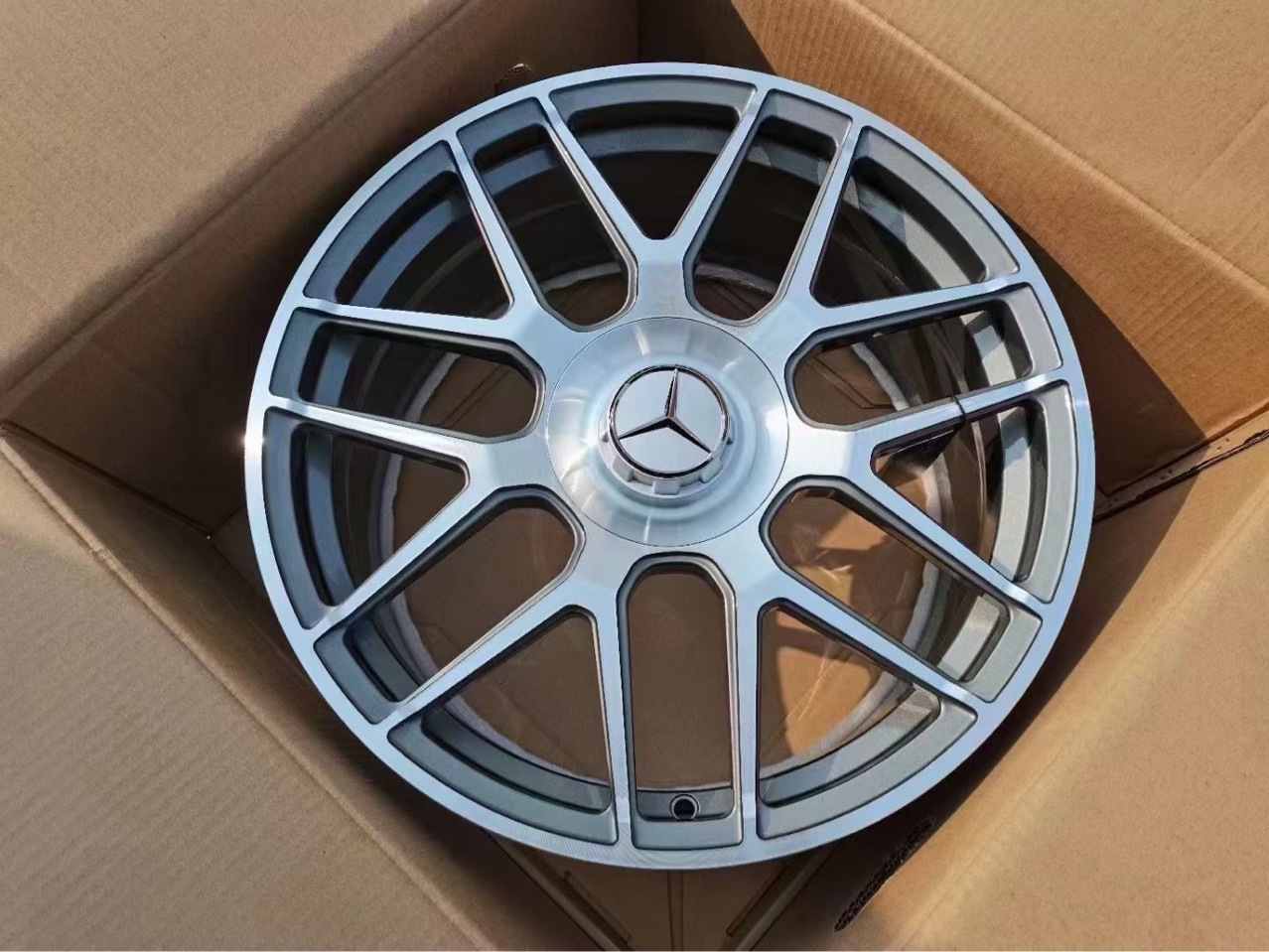 适配奔驰E300L轮毂A/S/C级c260l/glc/gle/glb/18/19/20/21寸 锻造-阿里巴巴