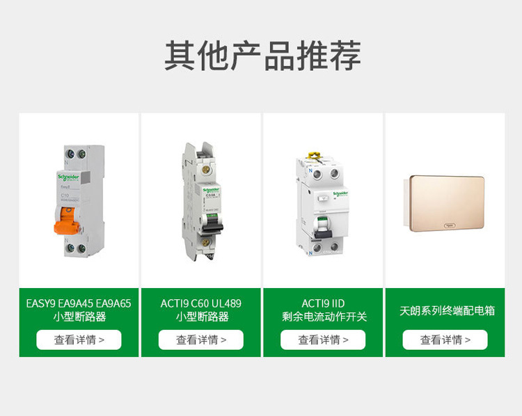施耐德 ACTI9 IC65N 小型断路微型断路器 A9F18110-阿里巴巴