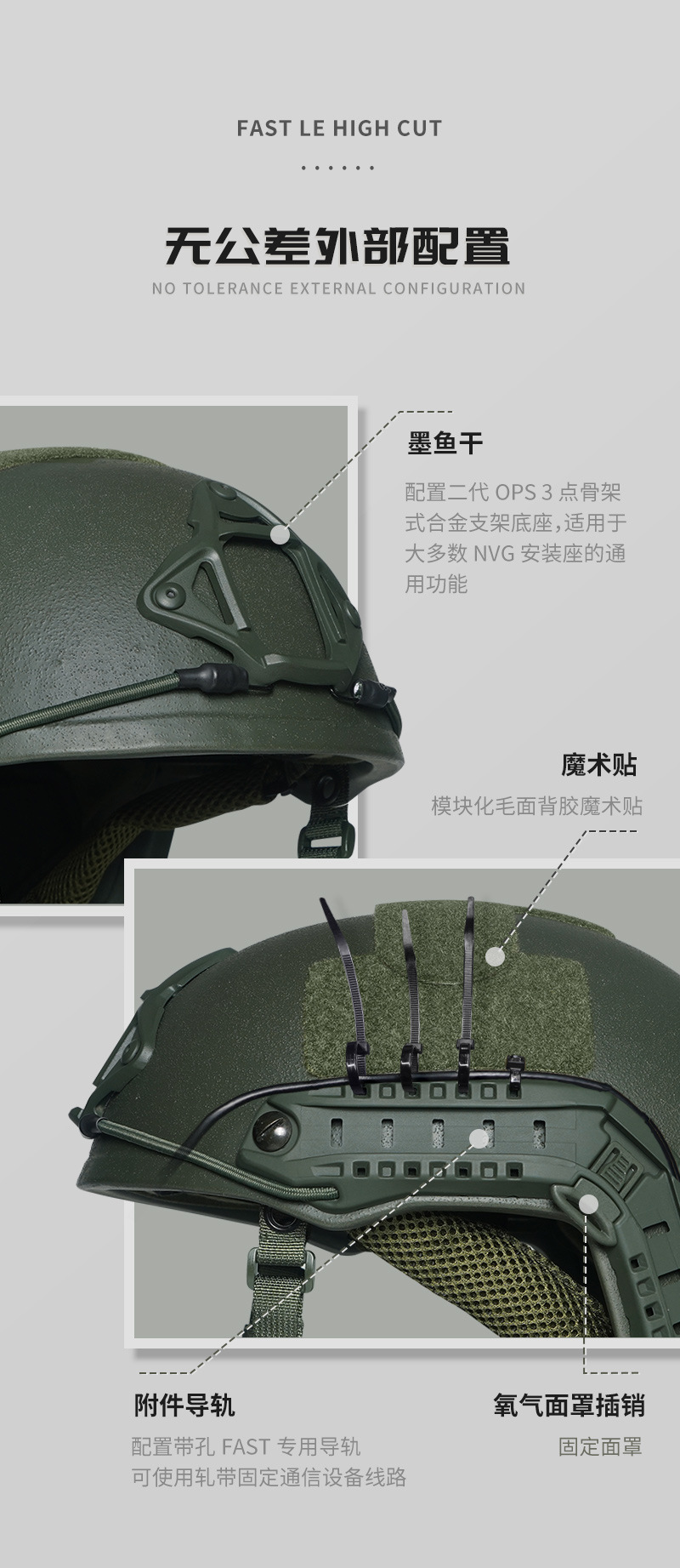 FAST战术头盔NIJ3A级温迪内衬悬挂PE材质防弹头盔GA2级防护盔-阿里巴巴
