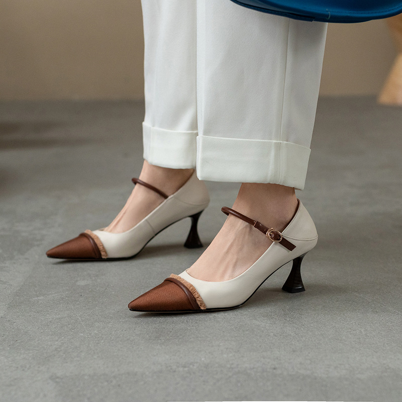 Chiko Noemy Pointed Toe Kitten Heels Pumps