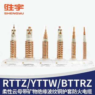 RTTZ 柔性矿物质电缆 矿物绝缘电缆 轧纹铜护套云母带防火电缆-阿里巴巴