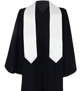 跨境亚马逊热销缎面毕业围巾荣誉绶带学士服披肩graduation stole-阿里巴巴