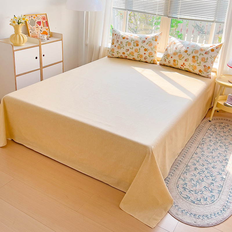 Ins Style Cotton Printed Four-piece Set Twill Cotton Flower Quilt Bed ...