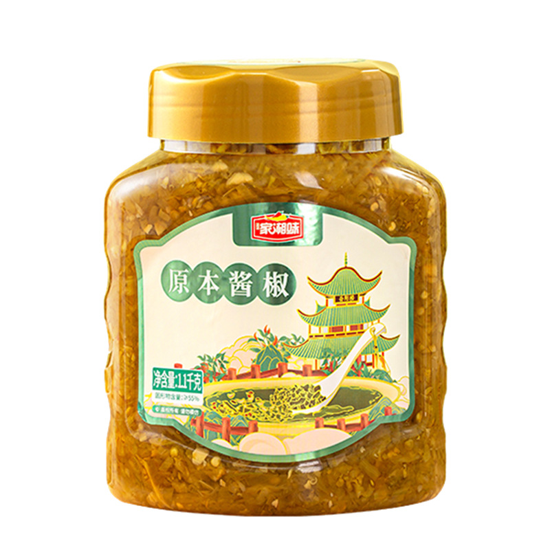 玖玖家湘味原本酱椒1.1kg*8罐 烹饪蒸鱼头青辣椒湖南剁椒酱整箱-阿里巴巴