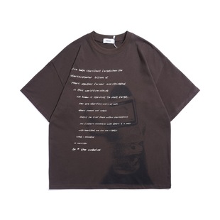 UNINHIBITEDNESS美式潮牌经典款字母印花短袖上衣宽松休闲圆领T恤-阿里巴巴