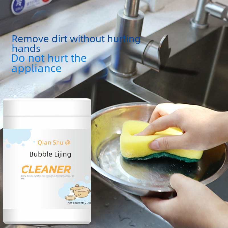 Bubble clean to heavy oil cleaning agent kitchen strong to dirt pot ...