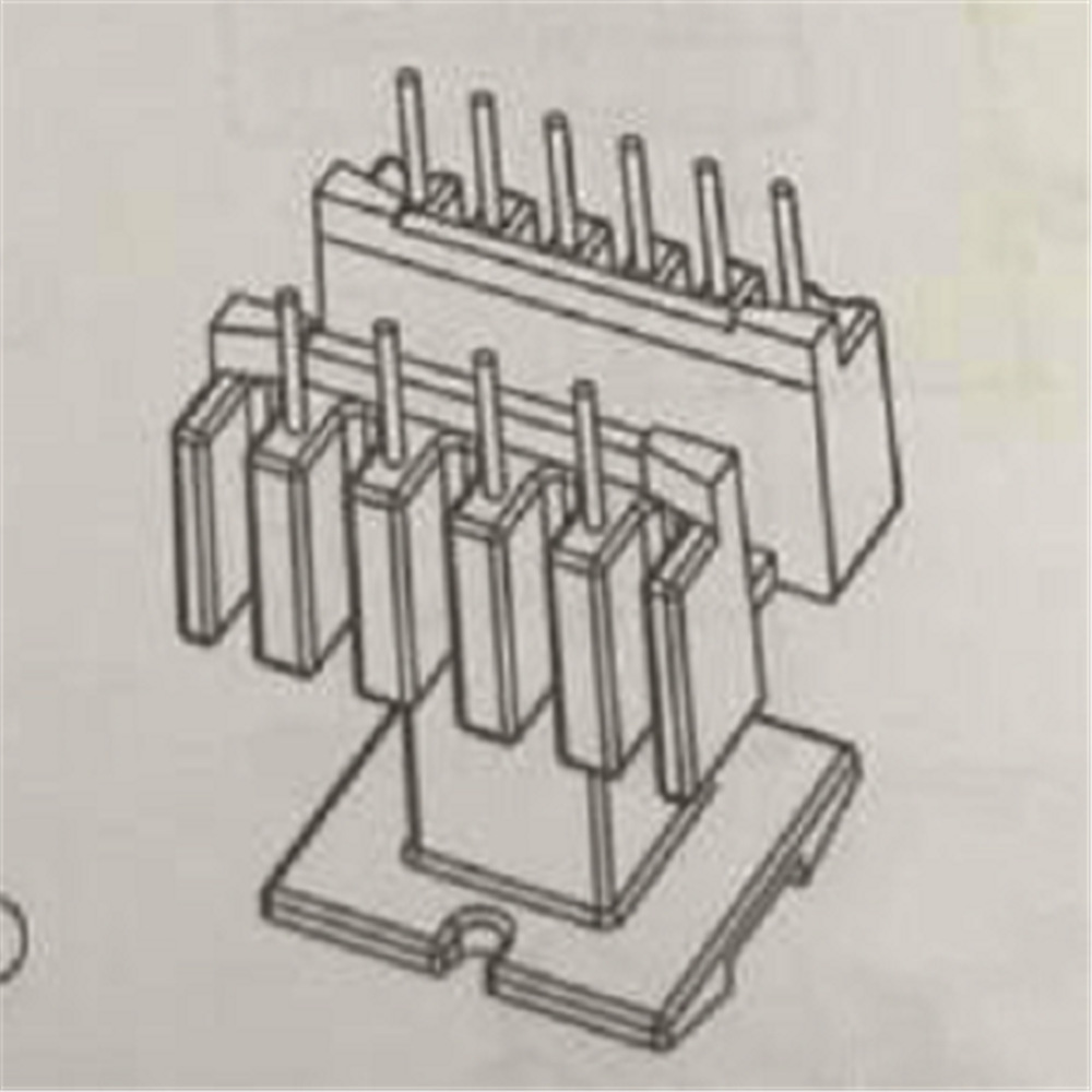 EE19变压器骨架EE19电木骨架EE1918立式加高挡板骨架BOBBIN 4-6-阿里巴巴