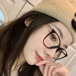 小香CH3408赵露思同款黑框链条素颜眼镜女近视可配度数防蓝光批发-阿里巴巴