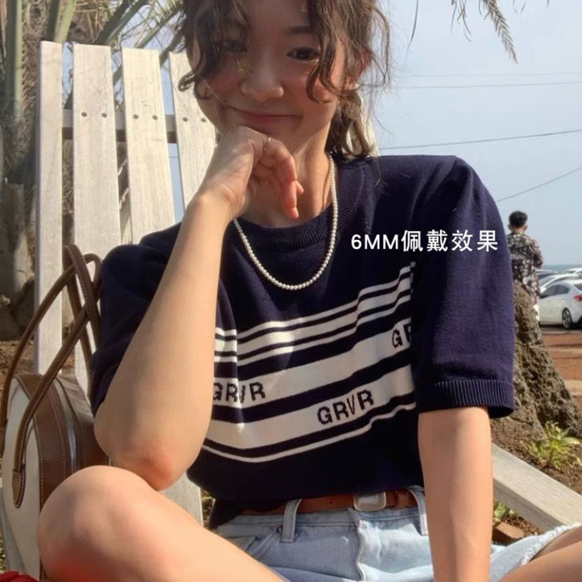 媛优ins博主fever同款法式施家珍珠项链女春高级感锁骨颈链锁骨链-阿里巴巴