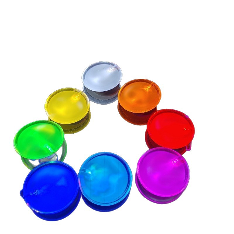 Customized Led Luminous Badge Event Gift Round Brooch Badge Christmas ...