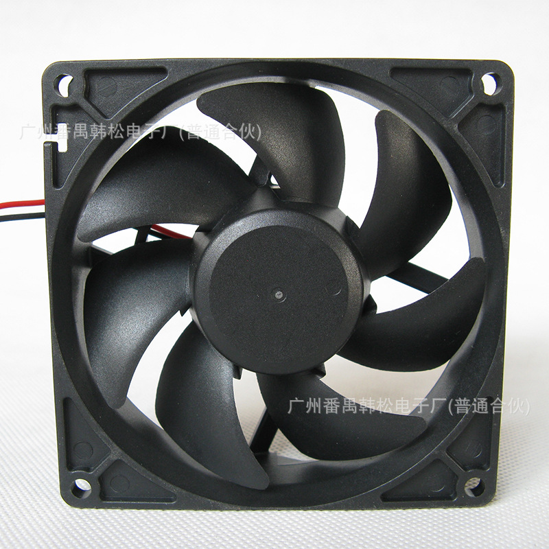 现货 9025风扇 双滚珠轴承大风量散热风扇T92T12LB1-66 12V 0.45-阿里巴巴